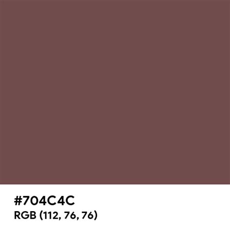 Hex 704c4c Color Code
