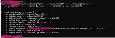 Nodejs Npm Giving Error On Node Version 446 On Windows Machine