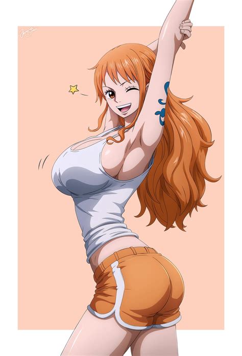 Nami Stretching While Looking Great In Shorts One Piece Rchurchofbooty