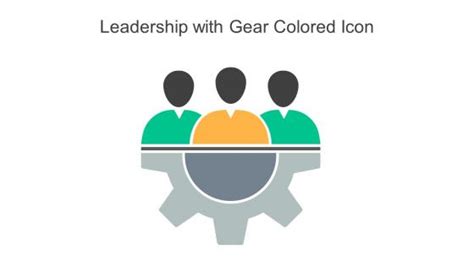 Leadership With Gear Colored Icon In Powerpoint Pptx Png And Editable Eps Format Presentation