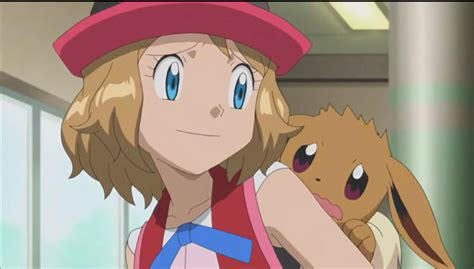 Serena Comforts Eevee By Batnado On Deviantart