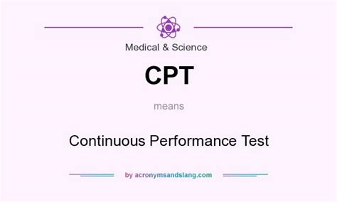 Cpt Continuous Performance Test In Medical And Science By