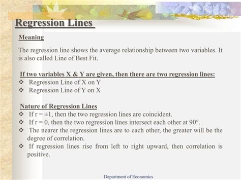 Simple Linear Regression Ppt Physics Science