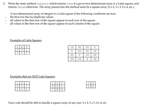 Solved Write The Static Method IsLatin Which Returns Chegg