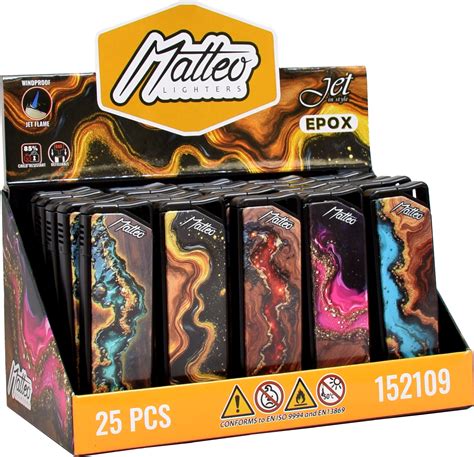 Lighters Jet In Style Jet Lighter 152109 Matteo Epox Elegant Resin