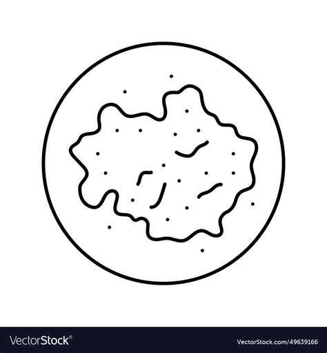 Skin Discoloration Disease Symptom Line Icon Vector Image