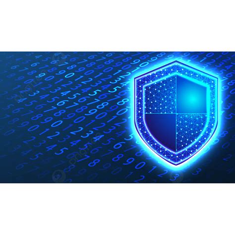 Shield Protection System Binary Code Cyber Security And Information Or Network Protection
