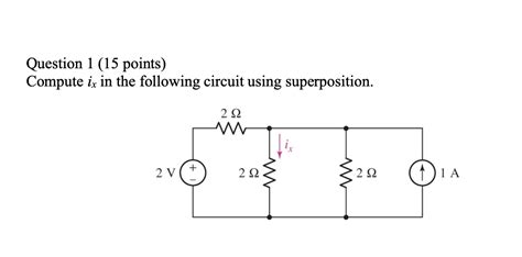 solved question 1 15 points compute ix in the following