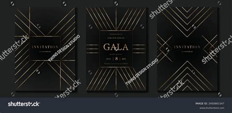 럭셔리 초대 카드 배경 벡터 황금 스톡 벡터로열티 프리 2450661547 Shutterstock