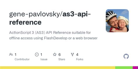 GitHub Gene Pavlovsky As3 Api Reference ActionScript 3 AS3 API