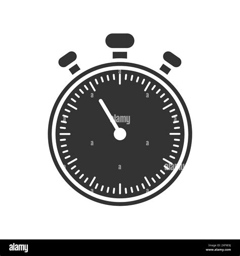 Stopwatch Timer Icon Flat Vector Illustration Stock Vector Image And Art Alamy