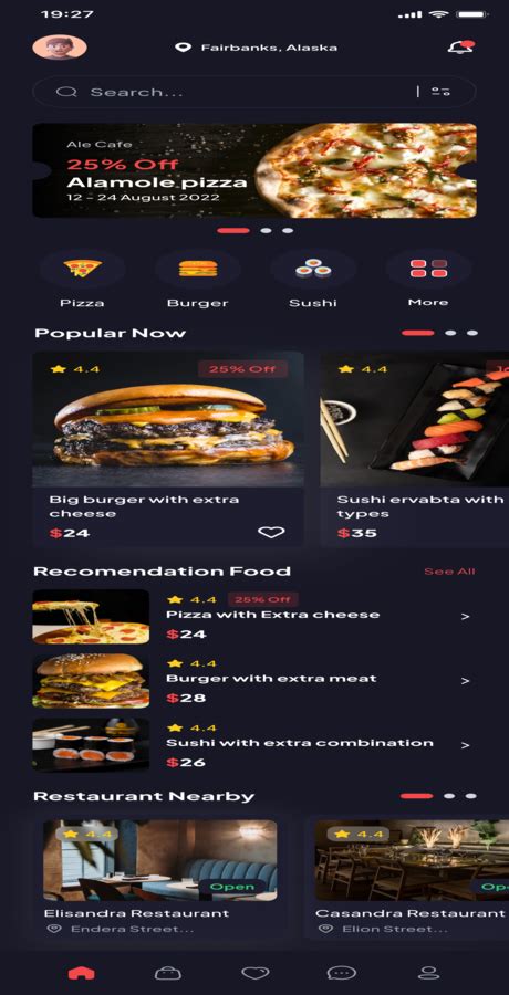 Resfood Android Ios Figma Ui Kit Flutter Food Delivery App