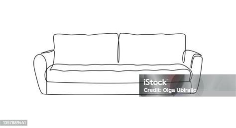 Hygge 스타일의 윤곽 윤곽 선에 홈 인테리어 가구 소파 소파의 심플한 선형 실루엣 낙서 벡터 일러스트레이션 0명에 대한 스톡 벡터 아트 및 기타 이미지 Istock