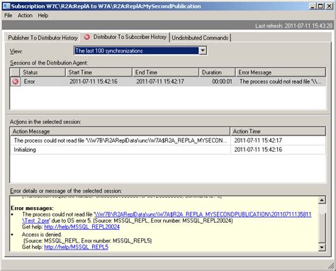 Stairway To Sql Server Replication Level 10 Troubleshooting