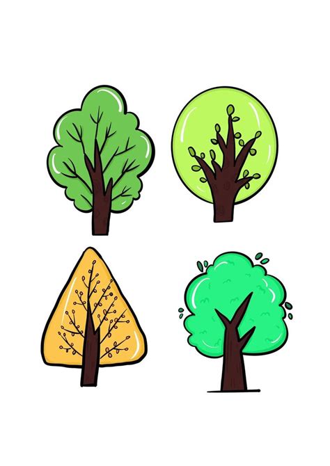 大树简笔画大全图片16张 几塔之家