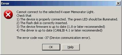 Error 37 In Setup Tools Kvaser