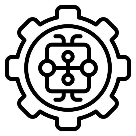 Machine Learning Icon Style Premium Ai Generated Vector