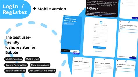 Login Register System Template Bubble