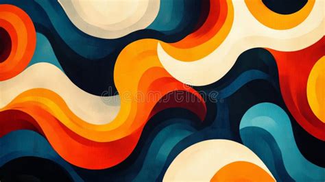 Colorful Abstract Background With Flowing Shapes Creating Dynamic