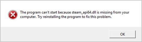 How To Fix Steam Api64 Dll Missing Error Driver Easy