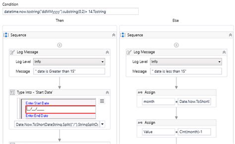 Start Date And Month Is Not Getting Updated Properly Studio UiPath