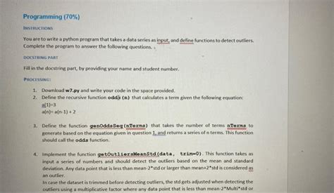 Solved Programming 70 Instructions A You Are To Write A