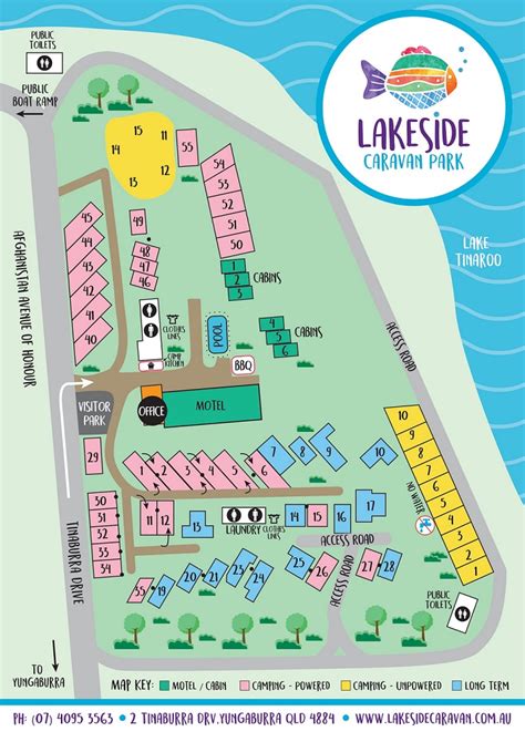 Park Map Lakeside Caravan Park