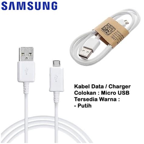 Jual Kabel Data Samsung Original Micro Usb Putih Shopee Indonesia