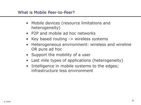 Ppt Mobile Peer To Peer Powerpoint Presentation Free Download Id
