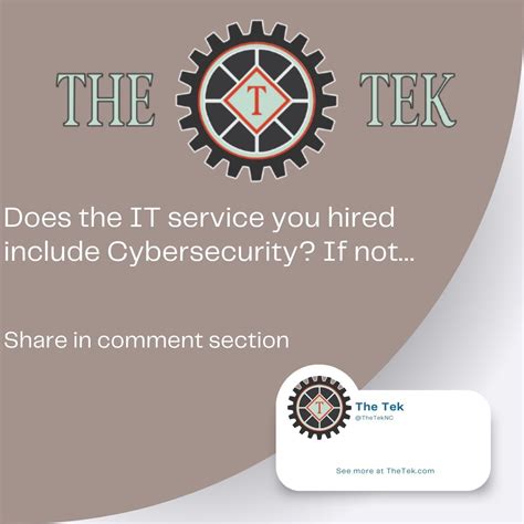 The Tek On Linkedin Cybersecurity Itsupport Dataprotection Thetek Secureyourbusiness