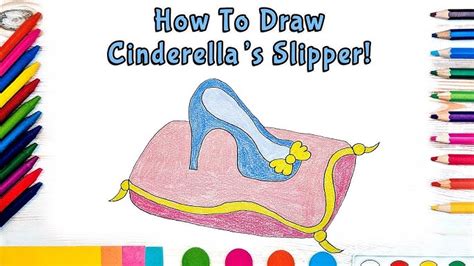 How To Draw The Glass Slipper From Cinderella