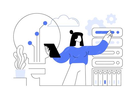 Premium Vector Innovative Big Data Solutions Abstract Concept Vector Illustration