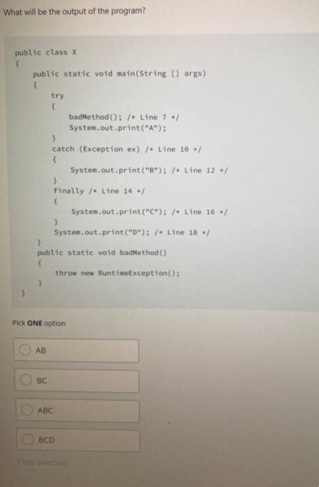 Solved What Will Be The Output Of The Program Public Class