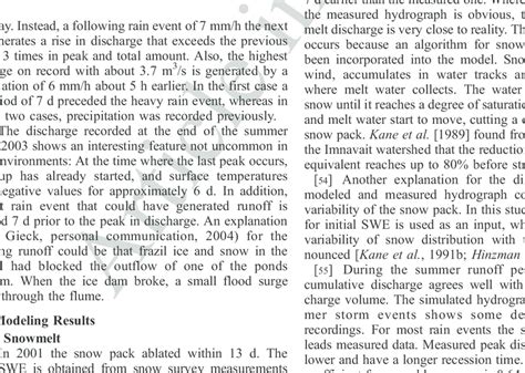 Measured And Simulated Snow Ablation 2001 Download Scientific Diagram