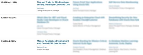 Join The Database Tools Team At Oracle Database World
