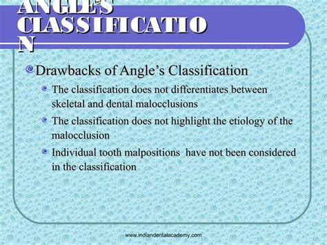 Angles Classification And Its Shortcoming 2 Ppt
