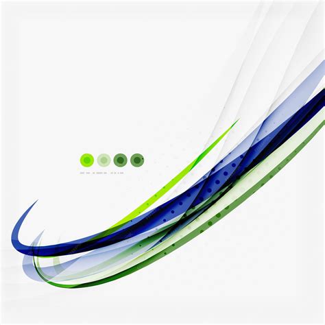 Fondo De Líneas Verdes Y Azules Vector Premium