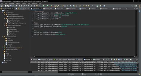 Error Al Inicializar Base De Datos Spring Boot Construya Una Api
