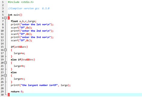 Code Ninjas Write A Program To Find Largest Number Among Three Numbers