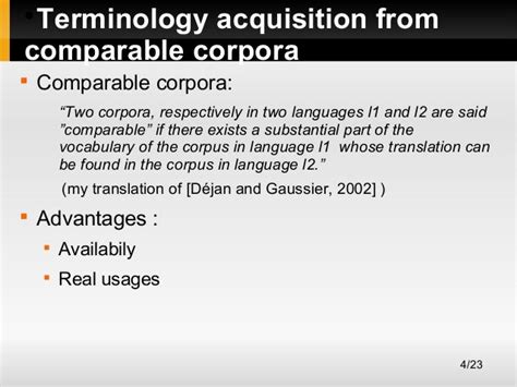Dealing With Lexicon Acquired From Comparable Corpora Post Edition A…
