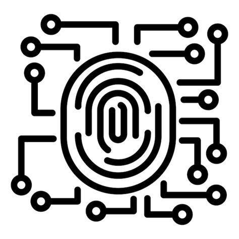Premium Vector Biometric Data Icon Style
