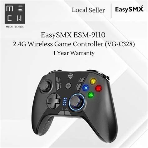 EasySMX ESM 9110 2 4G Wireless Game Controller Gamepad With Receiver LED And Dual Vibration
