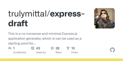 Github Trulymittalexpress Draft This Is A No Nonsense And Minimal Expressjs Application