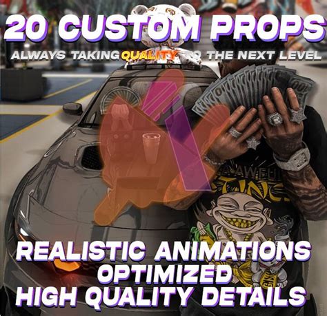 Gta V Prop Pack 20 Props Fivem Ready Optimized Realistic Animations Pack 1 Grand Theft Auto 5