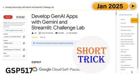 [2025] develop genai apps with gemini and streamlit challenge lab