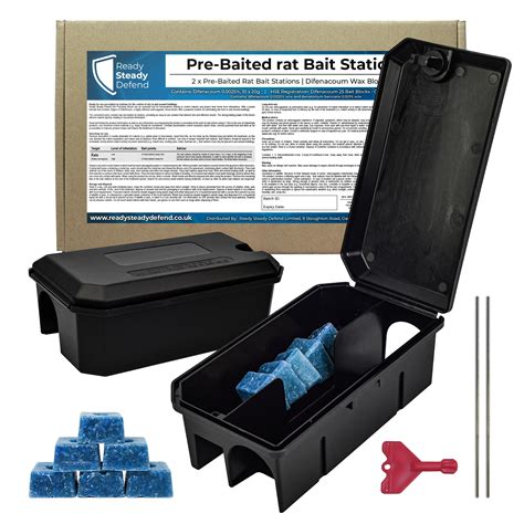 Pre Baited Rat Boxes 2 Pack
