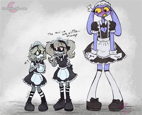 The New One Look A Little Strange Two Robot Girls In Maid Outfits