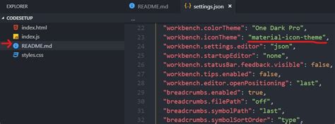 Material Icon Not Picking Up Markdown Icon For Md File Extension · Issue 434 · Pkiefvscode