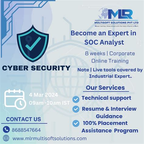 Become A Certified Cybersecurity Professional With Mlrmultisoftsolutions Mlr Multisfot