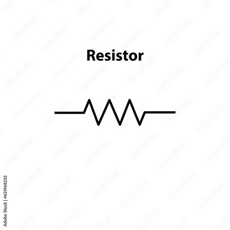 Resistor Anode And Cathode Electronic Symbol Of Illustration Of Basic Circuit Symbols
